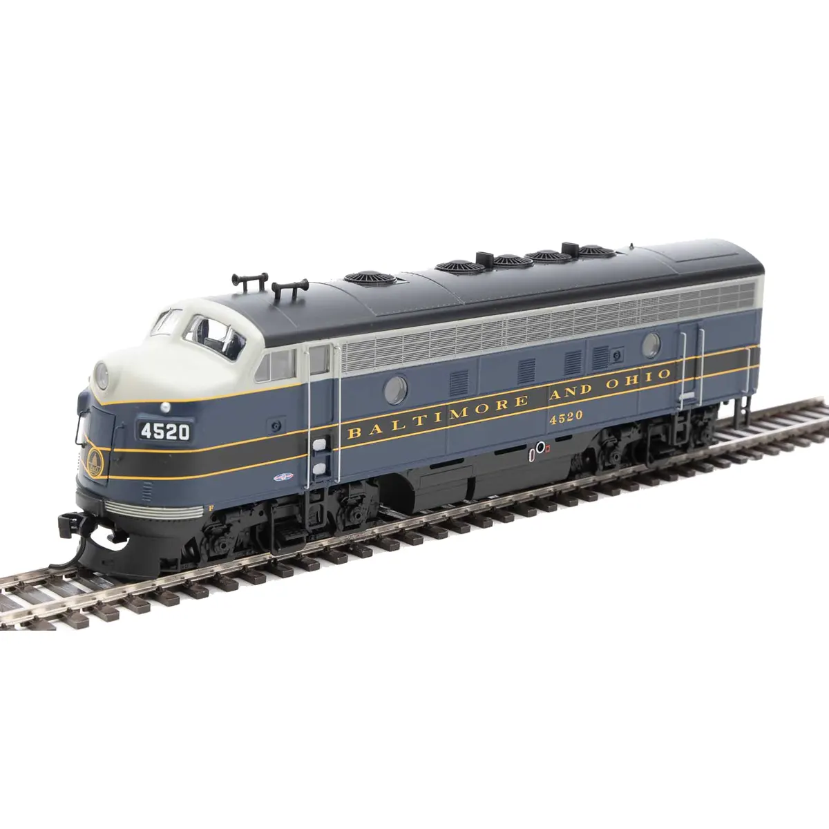 Walthers Mainline HO F7A Baltimore & Ohio w/ DCC & Sound - Spring Creek ...