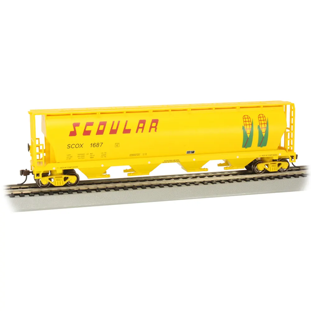 Bachmann HO 4 Bay Cylindrical Covered Hopper Scoular - Spring Creek ...