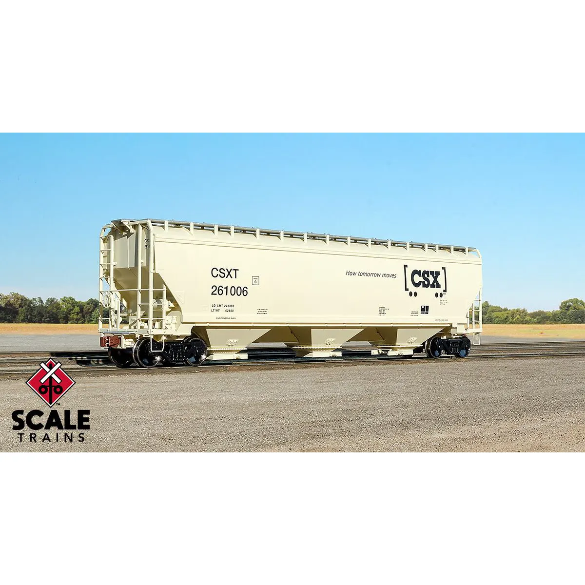 Scale Trains HO Operator Gunderson 5188 Covered Hopper CSX "Boxcar ...