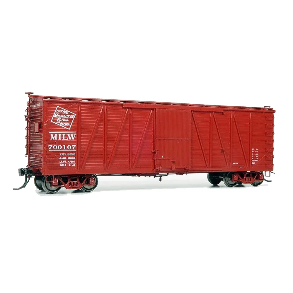 Rapido HO 40' USRA Single-Sheathed Wood Box Car Milwaukee Road - Spring ...