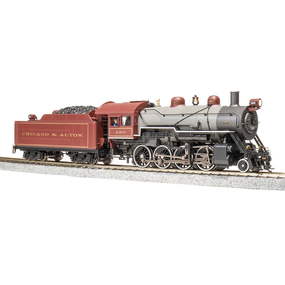 Broadway Limited Paragon 4 HO 2-8-0 Chicago & Alton w/ DCC, Sound, & Smoke - Spring Creek Model ...