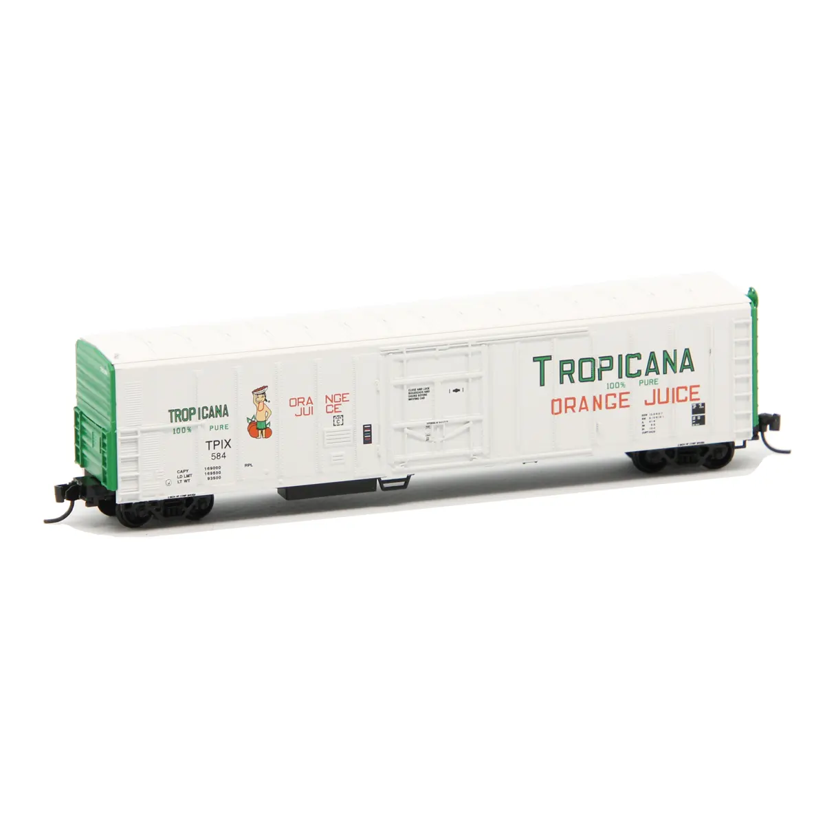 Red Caboose N 57' Mechanical Reefer Tropicana "Green Ends, 1979 ...