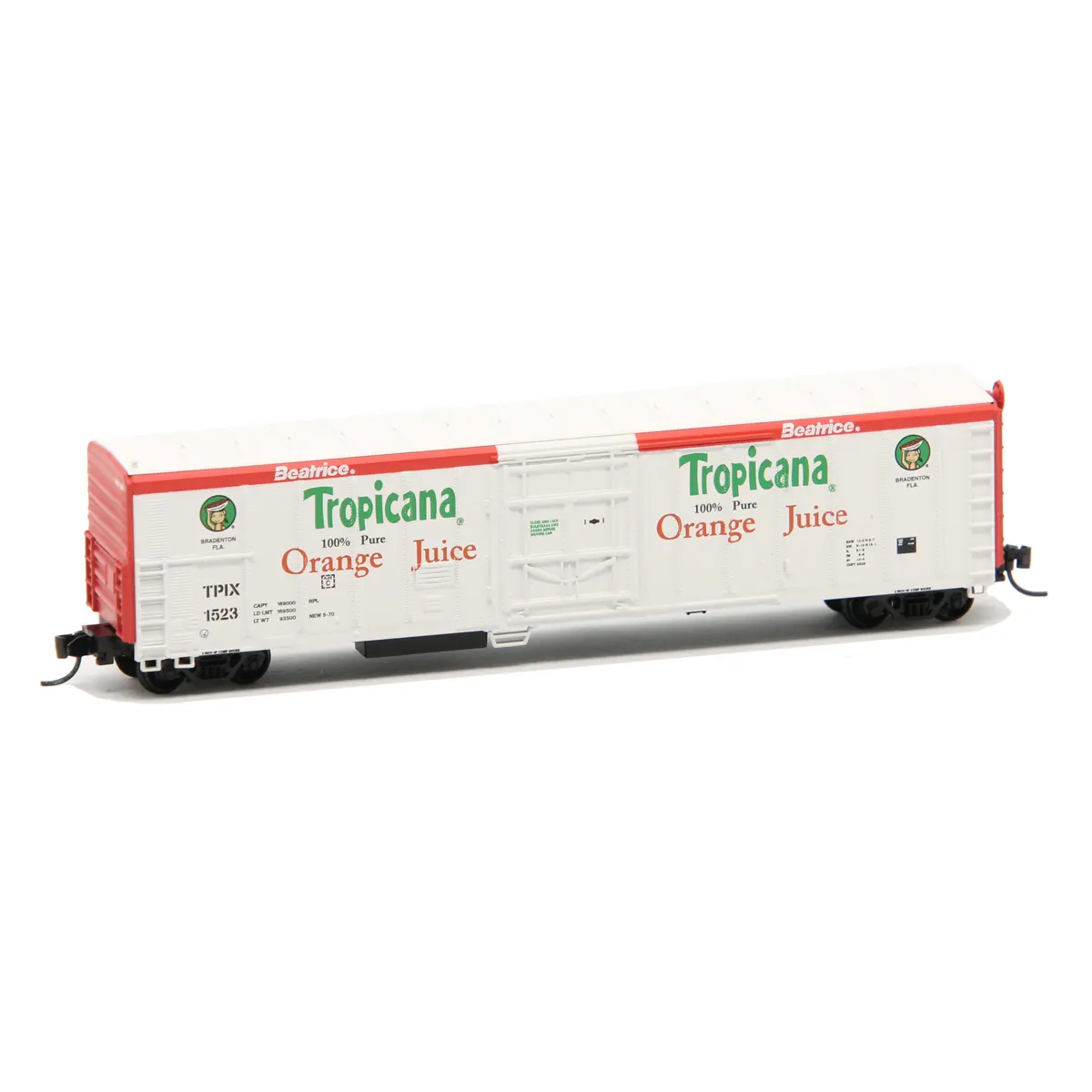 Red Caboose N 57' Mechanical Reefer Tropicana "Red Ends, 1985" - Spring ...