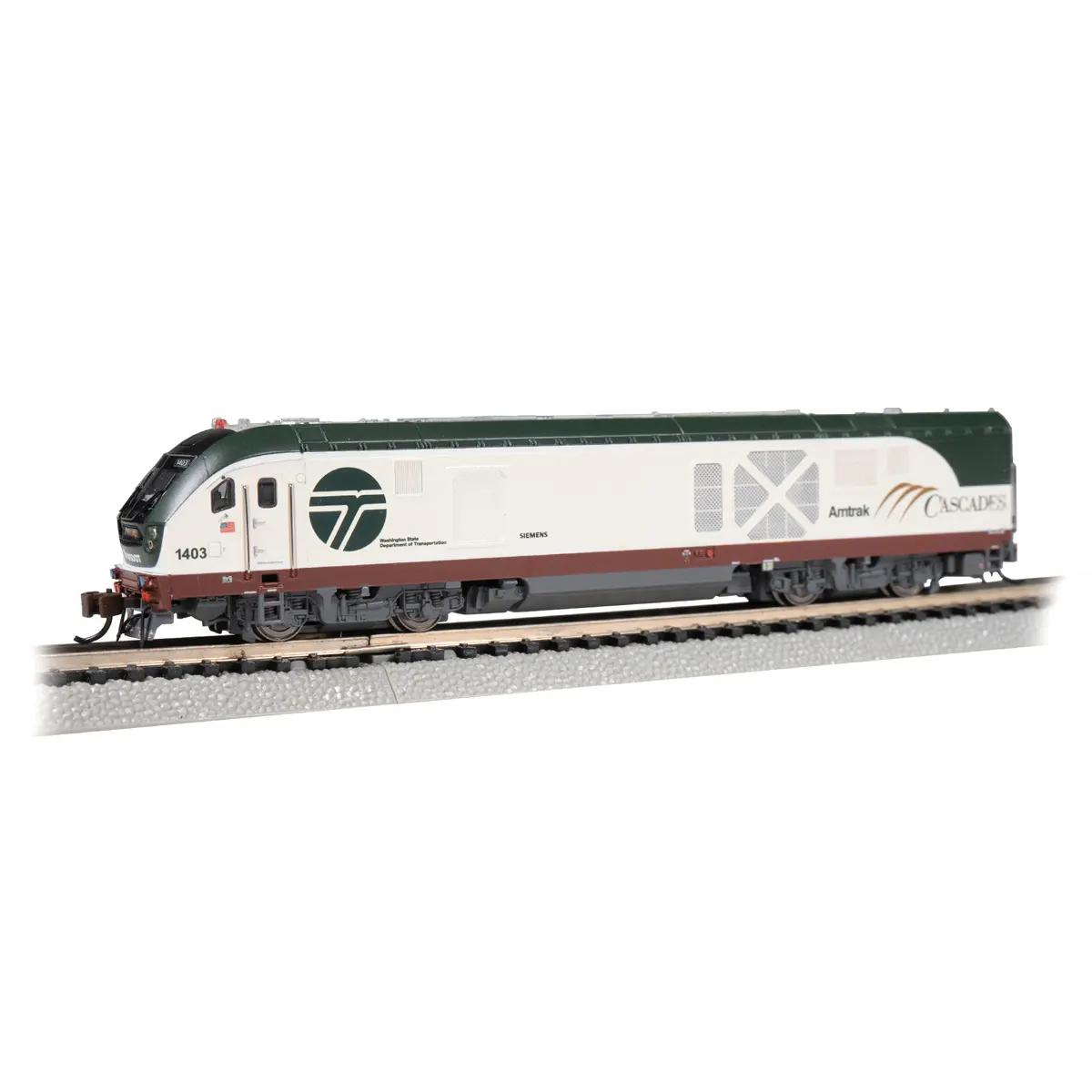 Bachmann N Siemens SC-44 Charger Amtrak "Cascades" #1403 w/ DCC & Sound - Spring Creek Model Trains