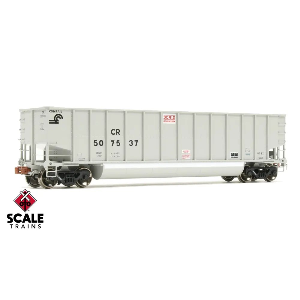 Scale Trains HO Rivet Counter Bethgon G52X Coal Gondola Conrail "Gray ...