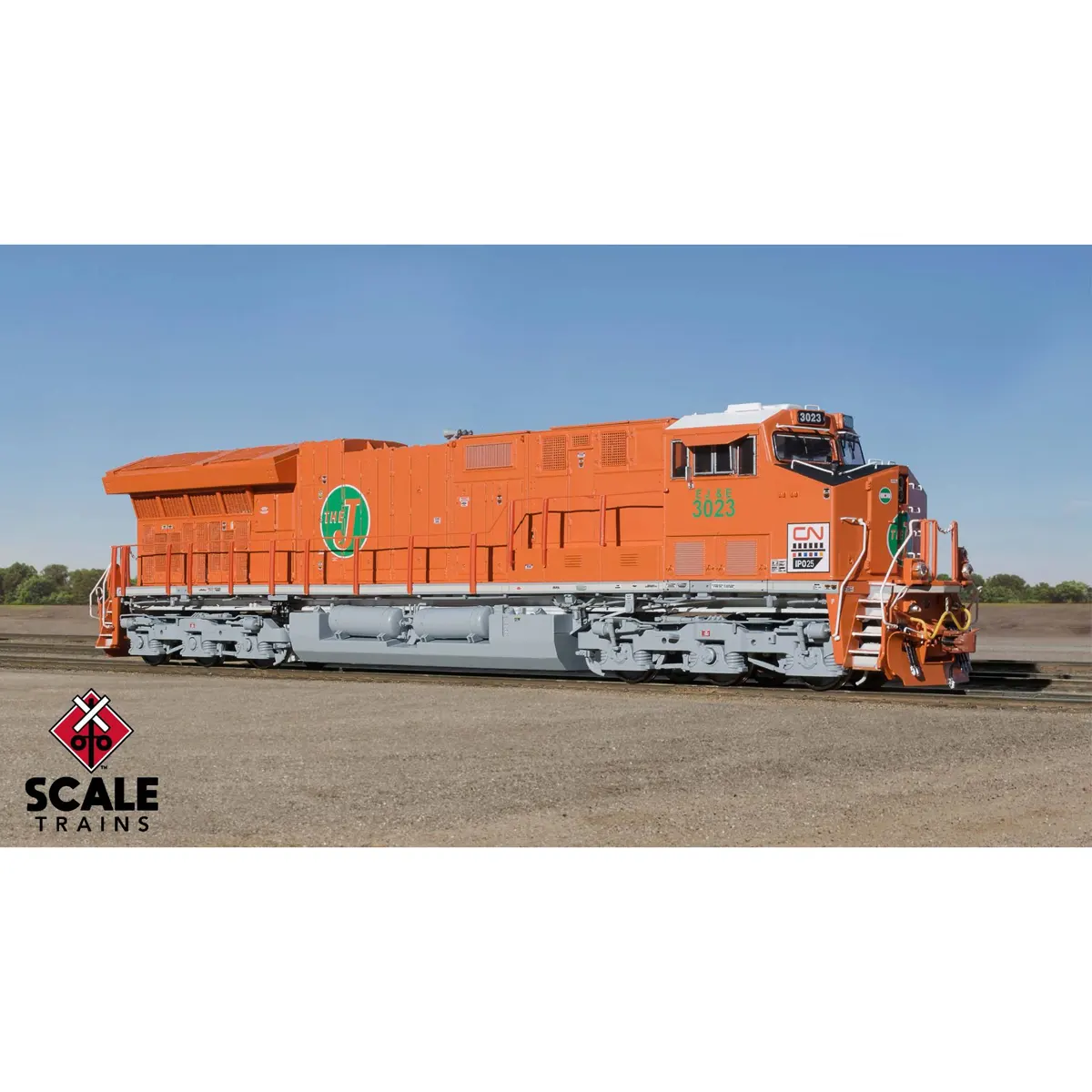 Scale Trains HO Rivet Counter Tier 4 GEVO Canadian National "Elgin Joliet & Eastern Heritage" w ...