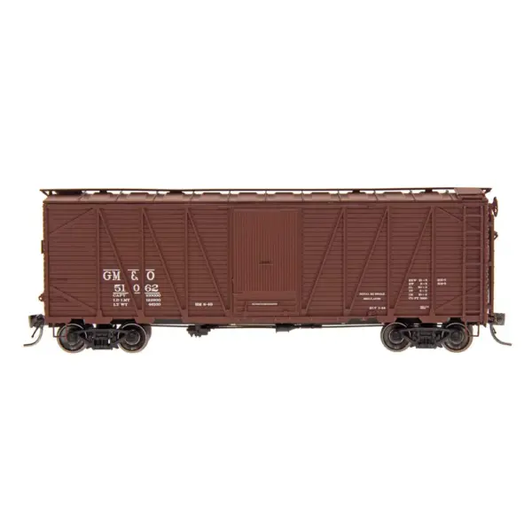 Intermountain HO 40' WWII War Emergency Box Car Gulf Mobile & Ohio ...