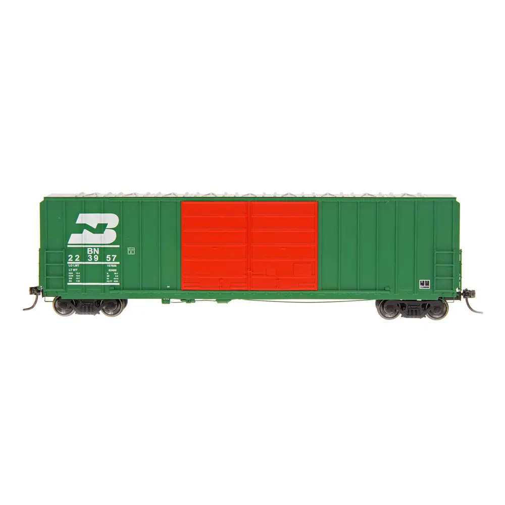 Intermountain HO 50' FMC 5283 Double Door Box Car Burlington Northern ...