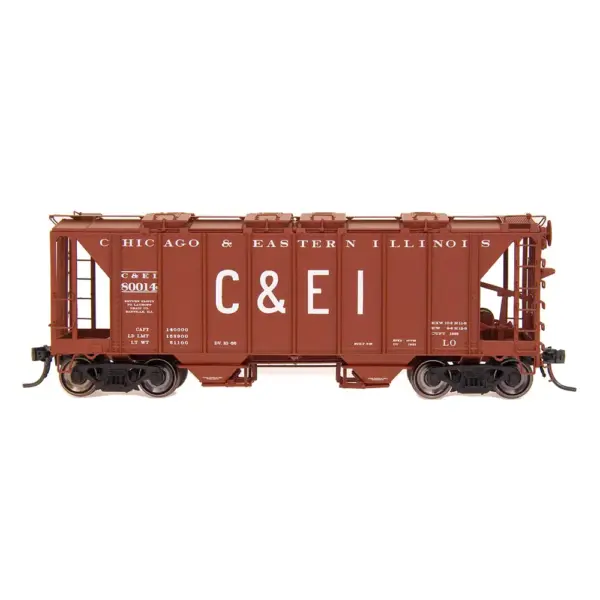 Intermountain HO 70 Ton 2 Bay Covered Hopper Closed Sides Chicago ...