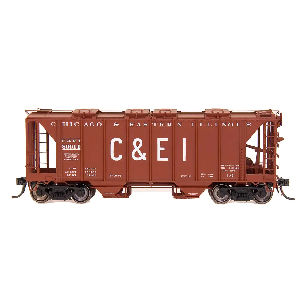 Intermountain HO 70 Ton 2 Bay Covered Hopper Closed Sides Chicago ...