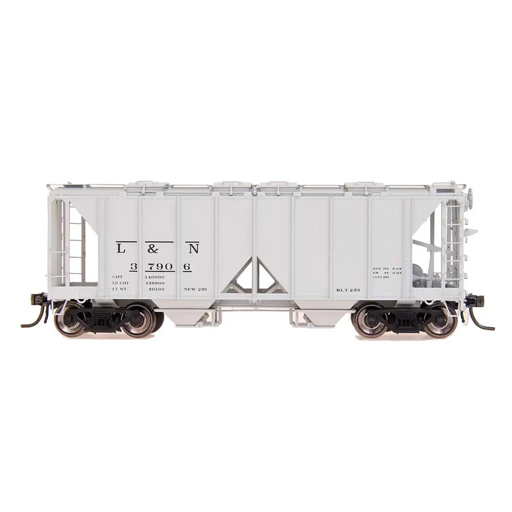 Intermountain HO 70 Ton 2 Bay Covered Hopper Open Sides Louisville ...