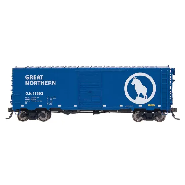 Intermountain HO 40' 12 Panel Box Car Great Northern "Big Sky Blue" - Spring Creek Model Trains