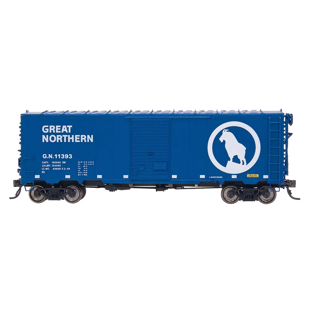Intermountain HO 40' 12 Panel Box Car Great Northern "Big Sky Blue ...