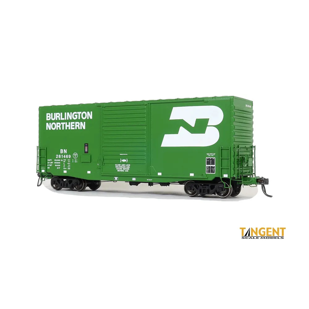 Tangent HO PS-1 40' Mini-Hy Cube Boxcar Burlington Northern "1977 ...