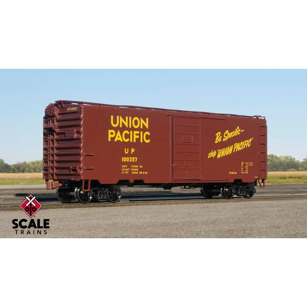 Scale Trains HO Kit Classic 40' PS Box Car Union Pacific "Be Specific ...