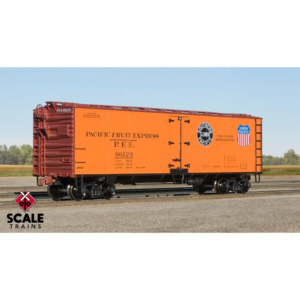 Scale Trains HO Kit Classic 40' Reefer Pacific Fruit Express "SP/UP ...