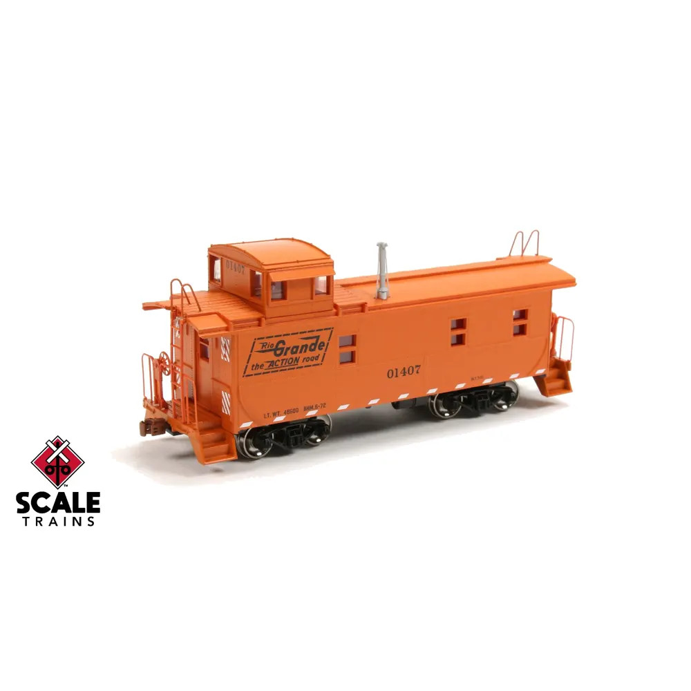 Scale Trains HO Kit Classic Steel Cupola Caboose Denver & Rio Grande ...