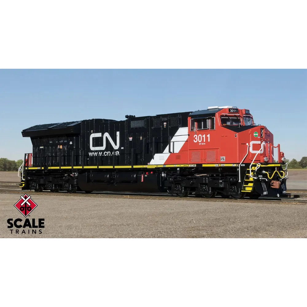 Scale Trains HO Rivet Counter Tier 4 ET44AC Canadian National "Square Exhaust" w/ DCC & Sound ...