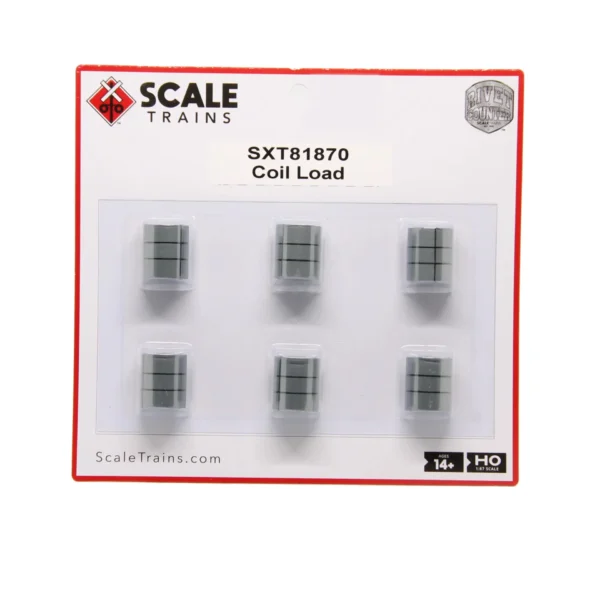 Scale Trains HO Coil Steel Loads "Banded" 6 Pack - Spring Creek Model ...