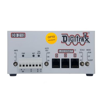 Digitrax - DB210OPTO - Single 3/5/8 Amp AutoReversing DCC Booster that ...