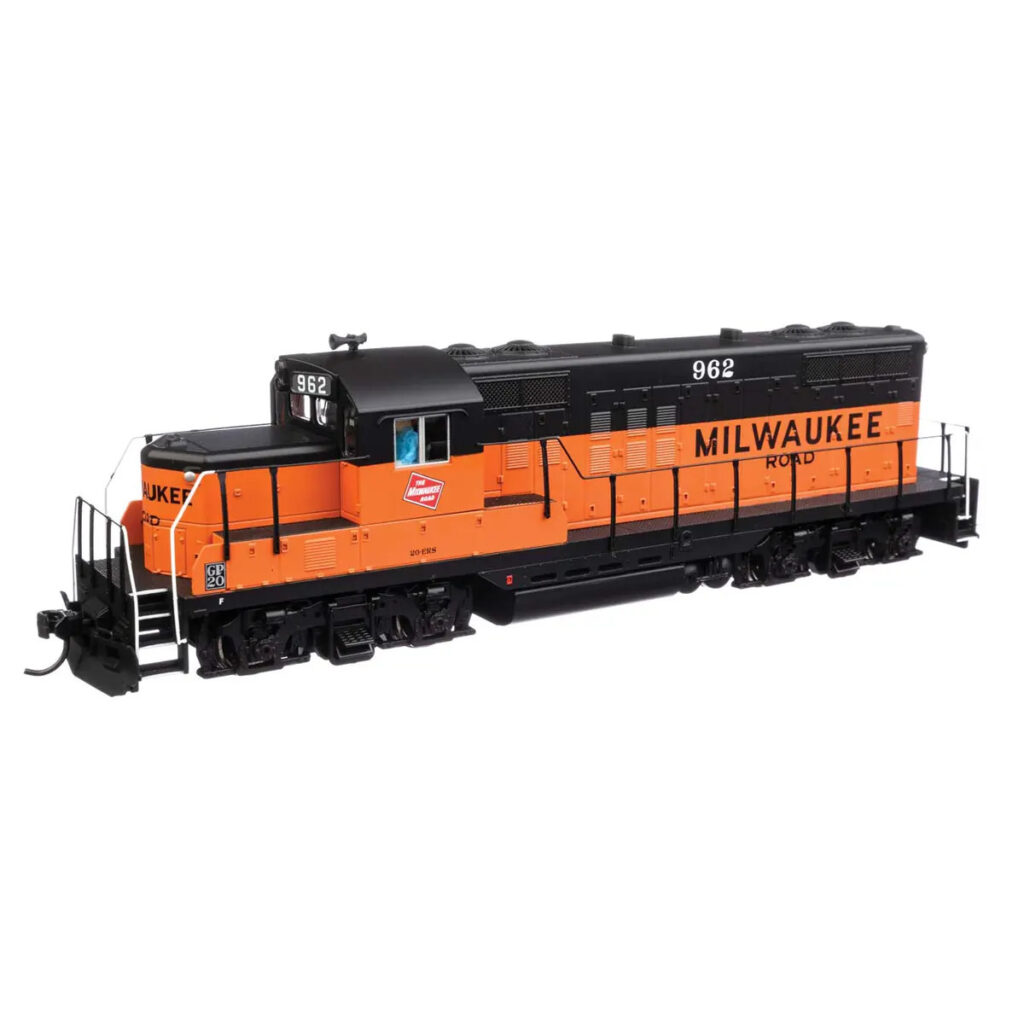 Walthers Mainline HO GP9 Phase II Milwaukee Road "Chopped Nose" w/ DCC & Sound - Spring Creek ...