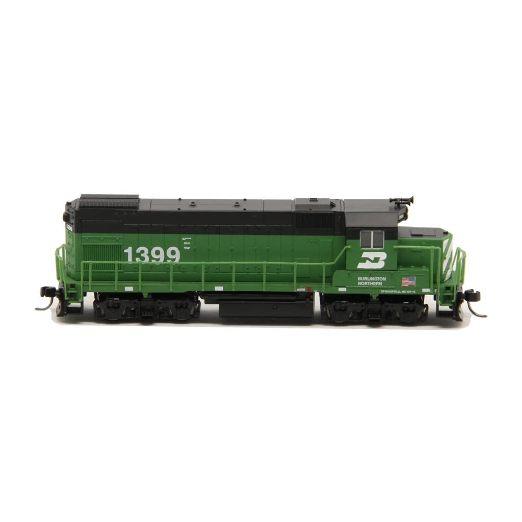 Atlas N Trainman GP15-1 Burlington Northern "Flag" - Spring Creek Model ...
