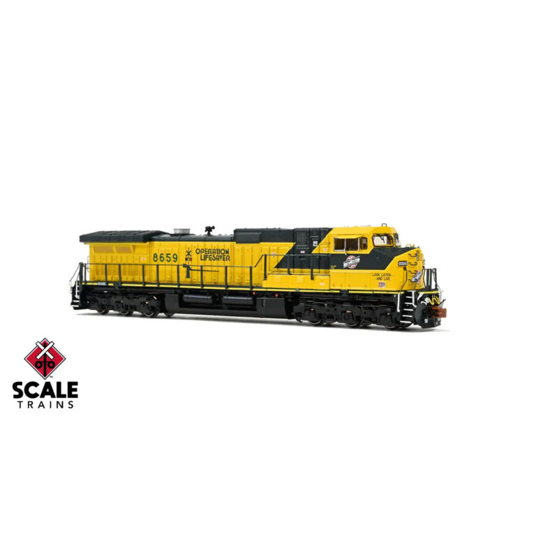 Scale Trains N Rivet Counter C44-9W Chicago Northwestern "Operation Life Saver" - Spring Creek ...