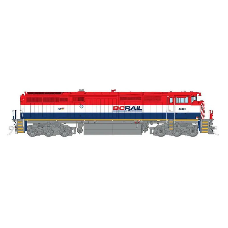Rapido HO Dash 8-40CM British Columbia "Yellow Frame Stripe" - Spring Creek Model Trains