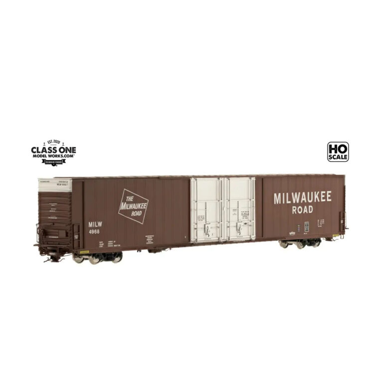 Class One Model Works HO 86' Thrall High Cube Box Car Milwaukee Road ...