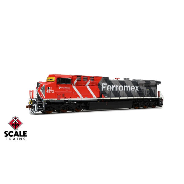 Scale Trains HO Rivet Counter AC4400CW Ferromex "Zebra Stripes" w/ DCC & Sound - Spring Creek ...