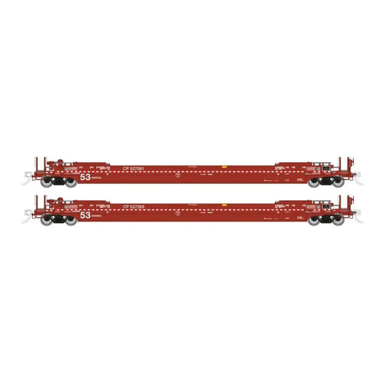 Rapido HO 53' Gunderson Husky-Stack Well Car Canadian Pacific 2 Pack ...