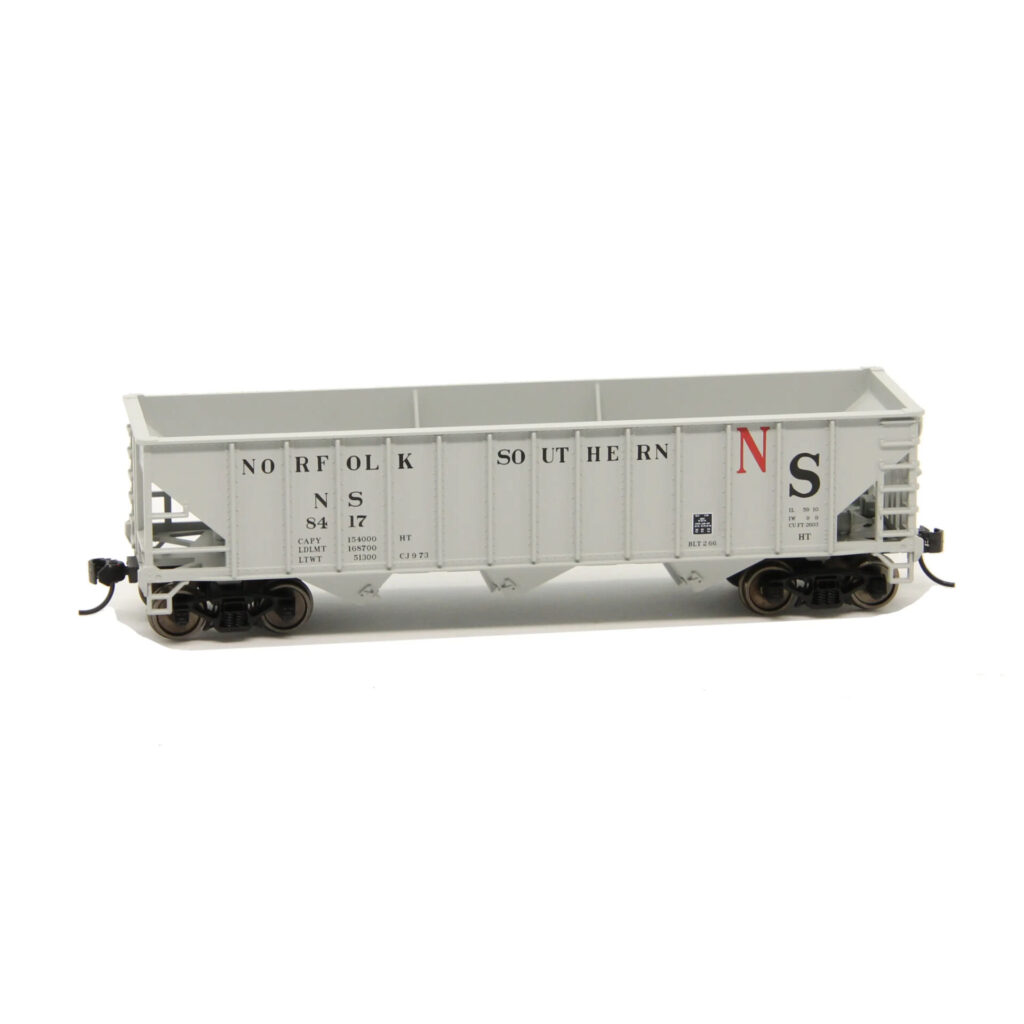 Bowser HO 70 Ton 12 Panel 3 Bay Hopper Norfolk Southern "Gray, Blt. 2 ...