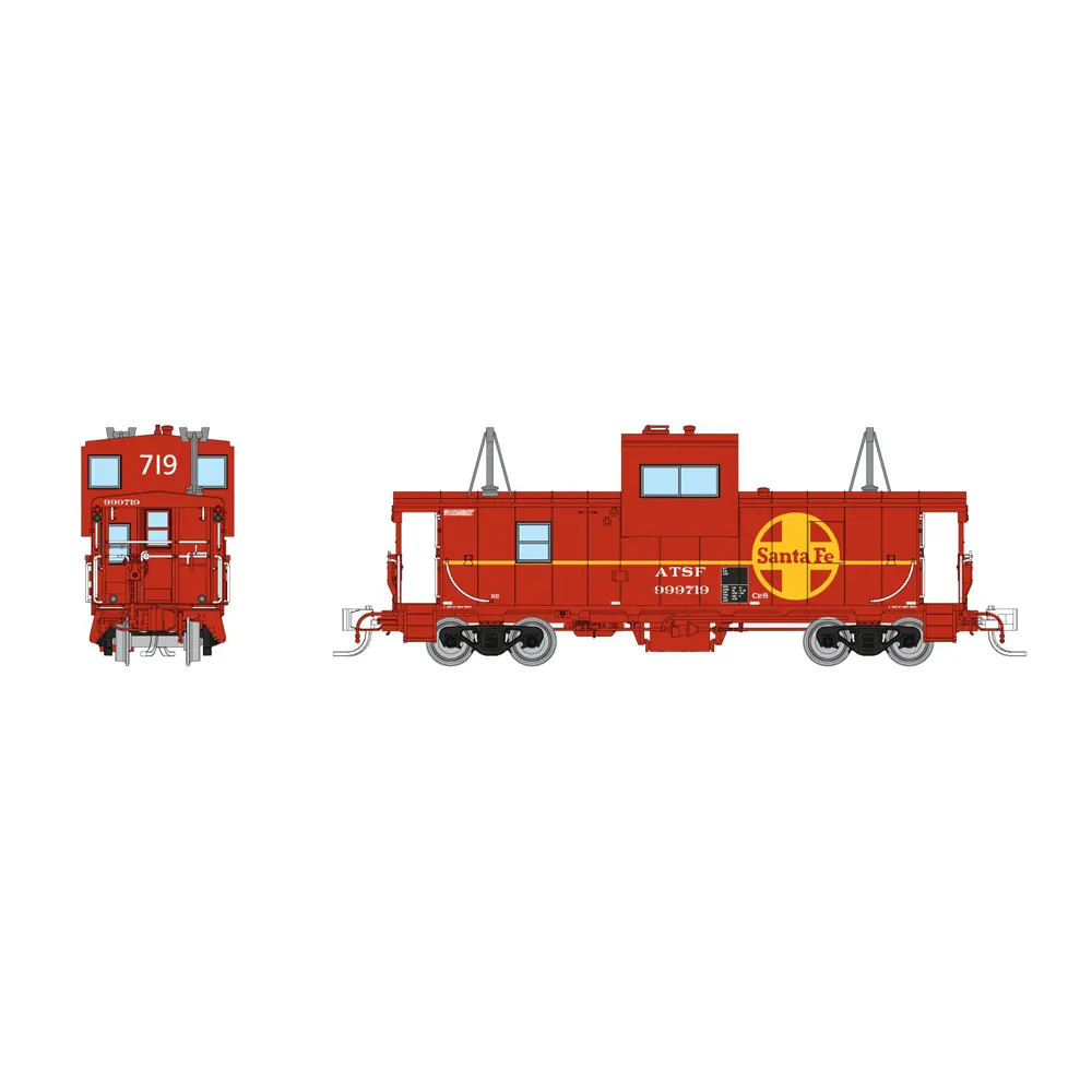 Rapido N Wide Vision Caboose Santa Fe - Spring Creek Model Trains