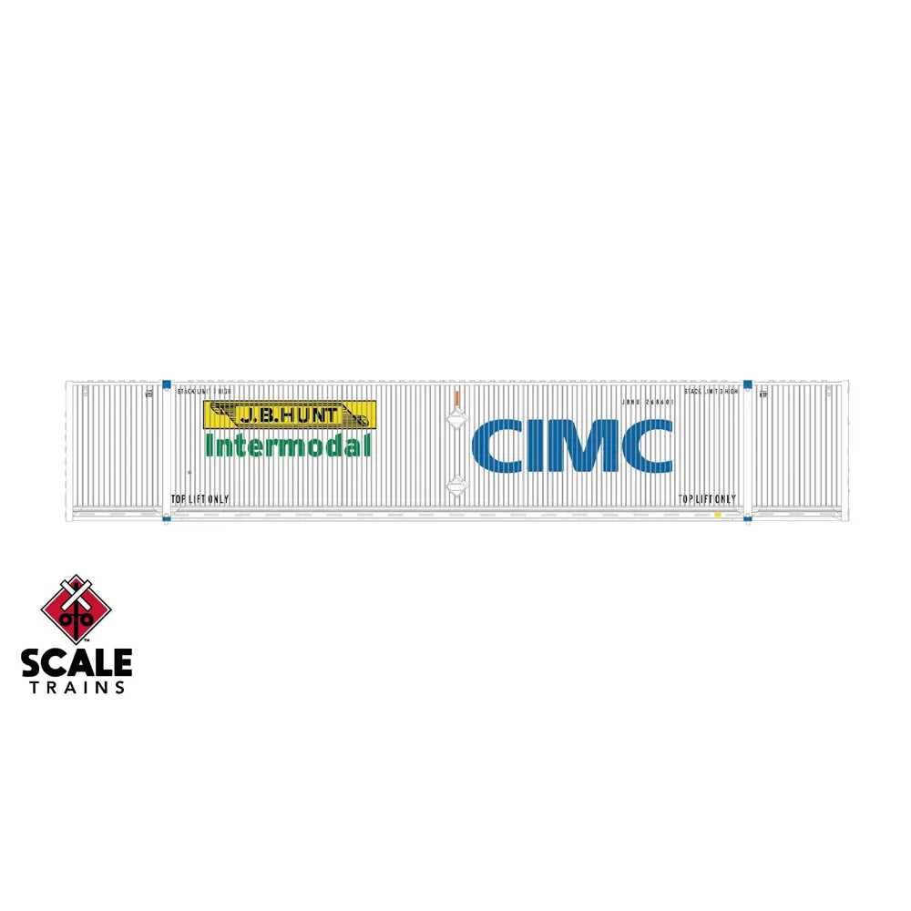 Scale Trains HO 53' CIMC Container JB Hunt "CIMC Logo" - Spring Creek ...