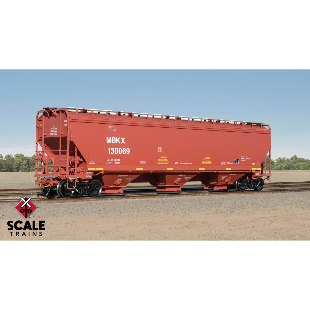 Scale Trains HO Rivet Counter Gunderson 5188 Covered Hopper Mitsui Rail "MBKX" - Spring Creek ...