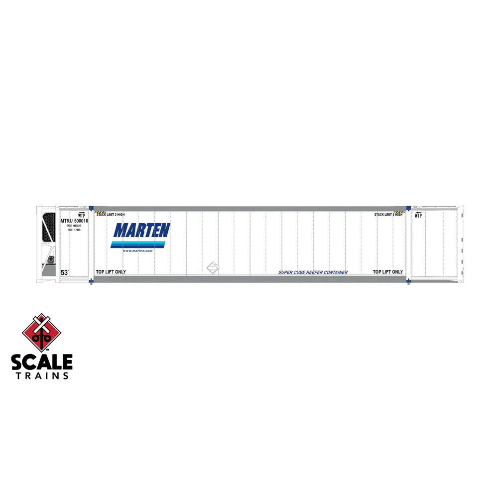 Scale Trains N 53' CIMC Reefer Container Marten 3 Pack - Spring Creek ...
