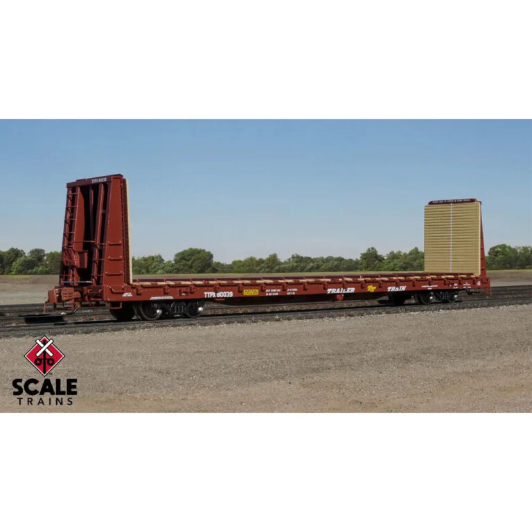 Scale Trains N Rivet Counter F68AH Bulkhead Flat Car Trailer Train ...