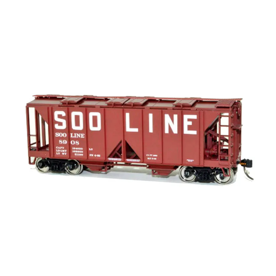 Bowser HO 70 Ton Covered Hopper Soo Line "Brown" - Spring Creek Model ...