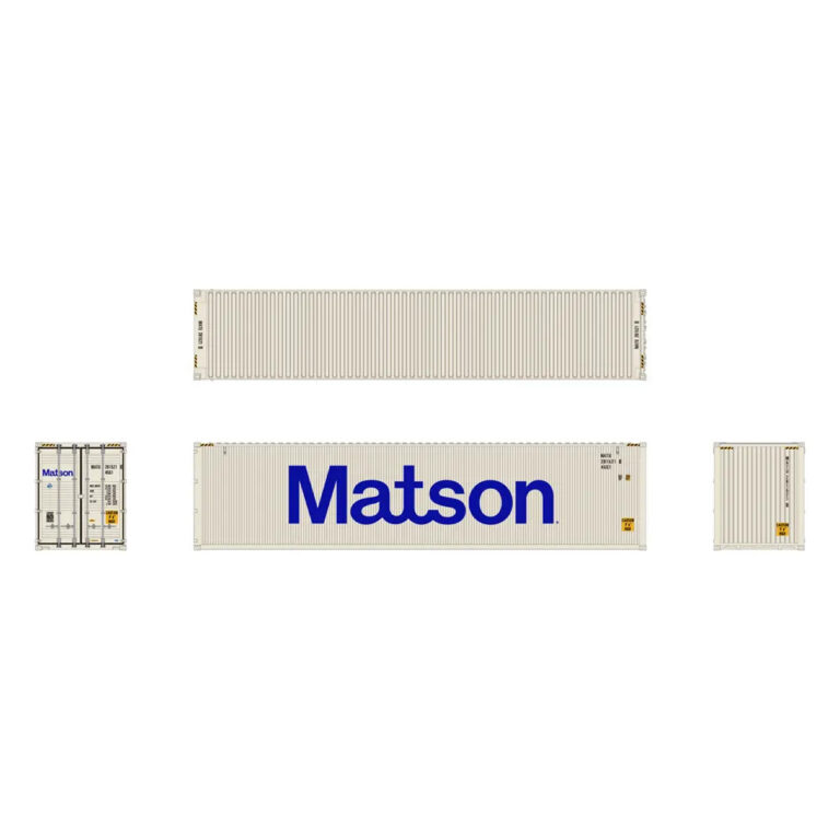 Aurora Miniatures HO 40' High Cube Container Matson 3 Pack - Spring ...