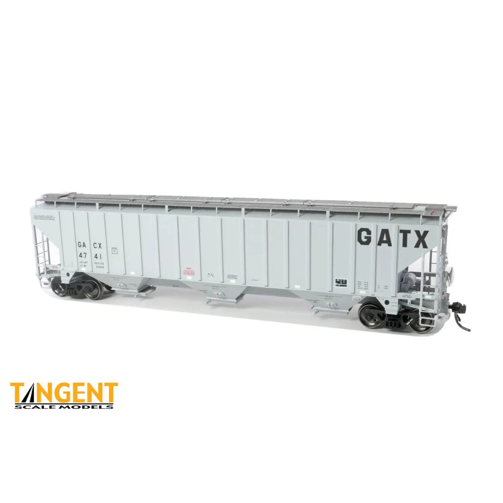 Tangent HO Trinity 4750 Covered Hopper GATX "GACX, Gray" - Spring Creek ...