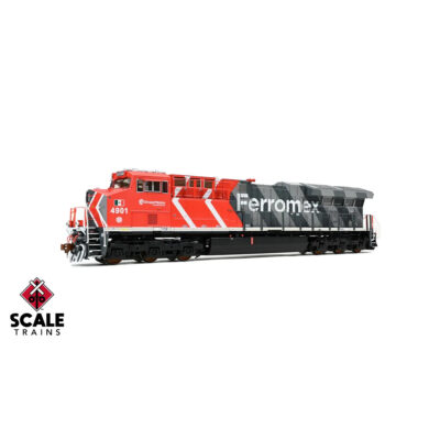 Scale Trains HO Rivet Counter Tier 4 ET44AC Ferromex "Zebra, Fantasy" w ...