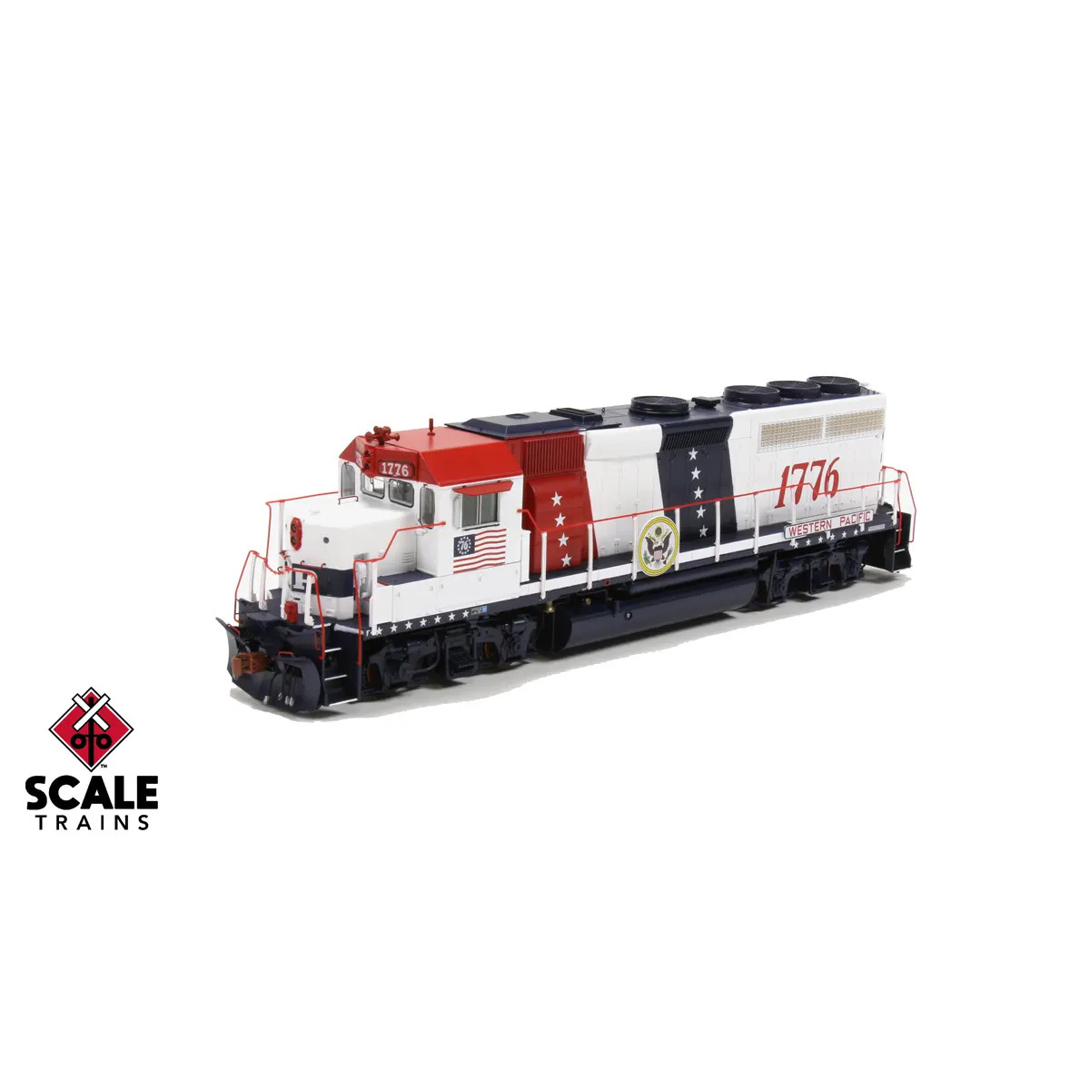 Scale Trains HO Rivet Counter GP40 Western Pacific "Bicentennial" w/ DCC & Sound - Spring Creek ...