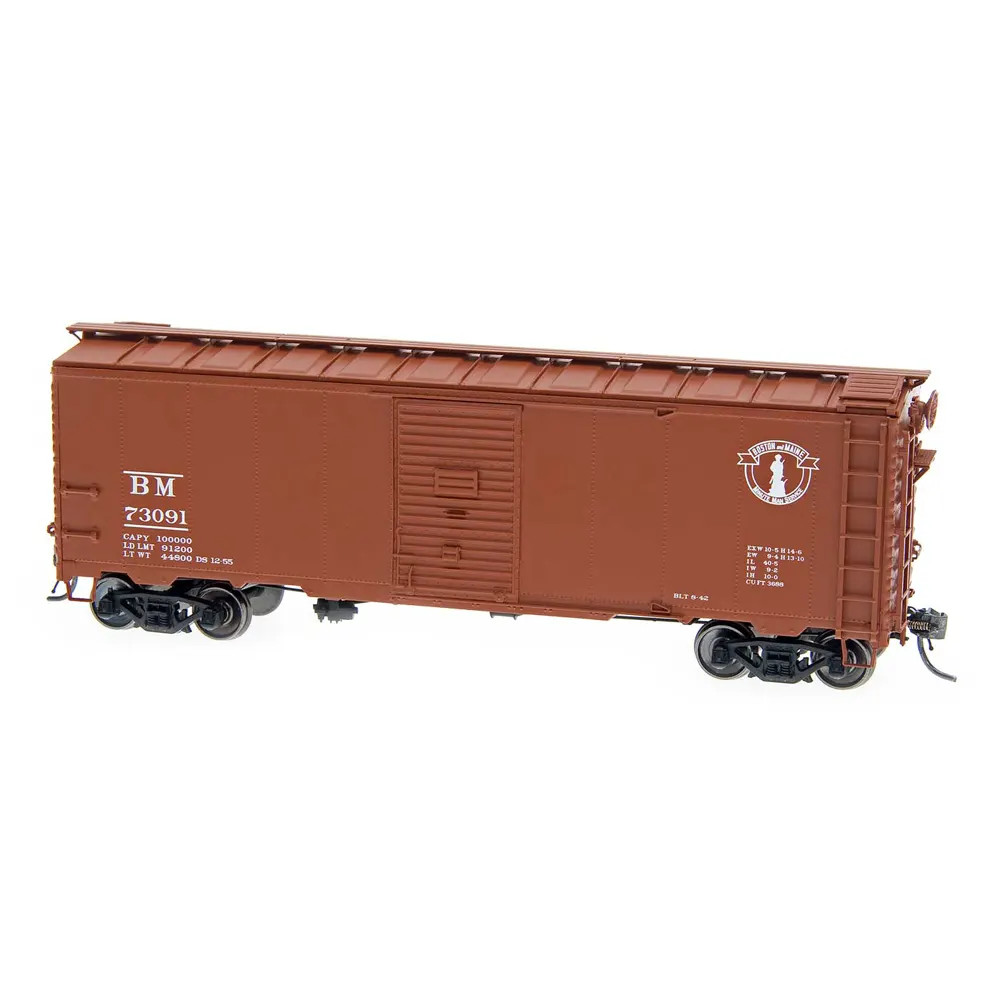 Intermountain HO 40' 1937 AAR Box Car Boston & Maine "Minute Man ...