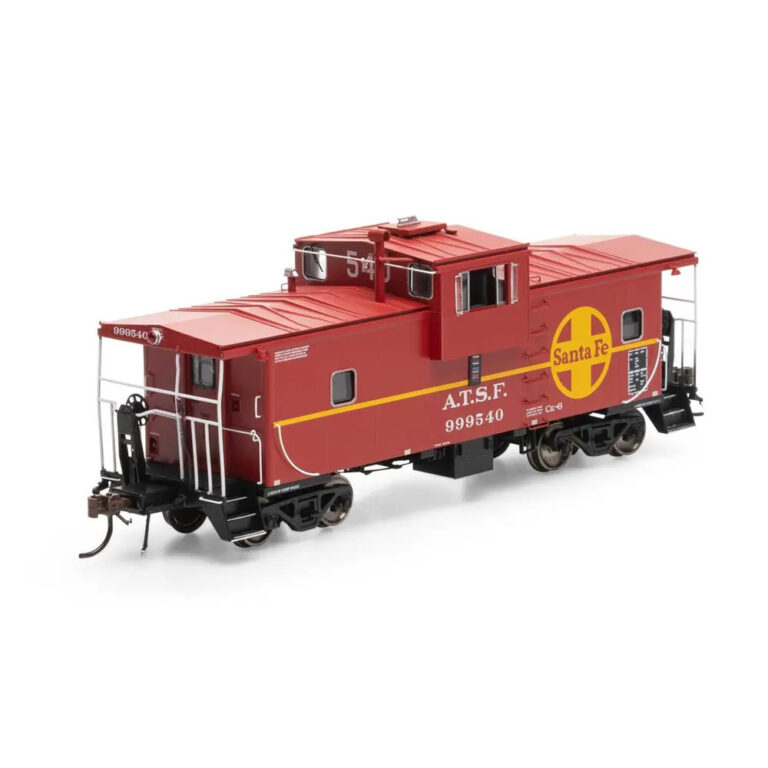 Athearn Genesis HO ICC Wide Vision Caboose Santa Fe "Black Underbody" w/ Lights - Spring Creek ...