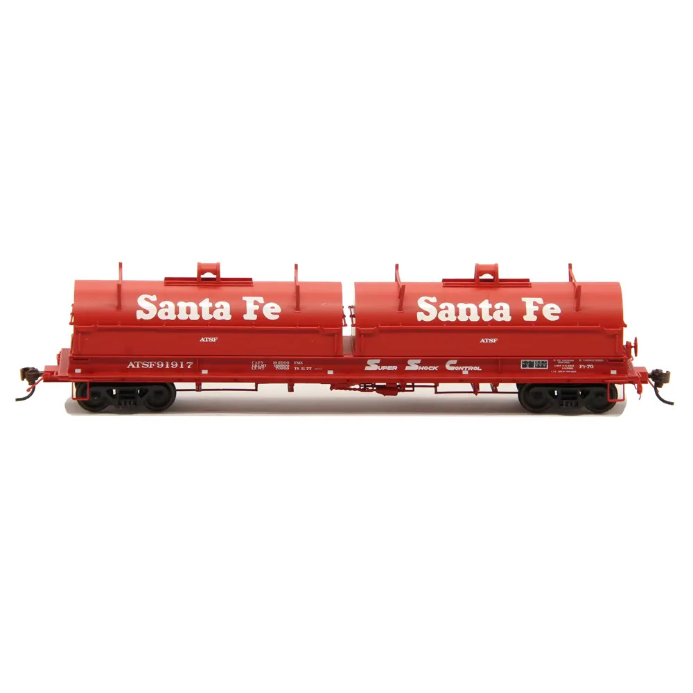 Red Caboose HO Evans 100 Ton Coil Car Santa Fe "Round Hoods" - Spring Creek Model Trains