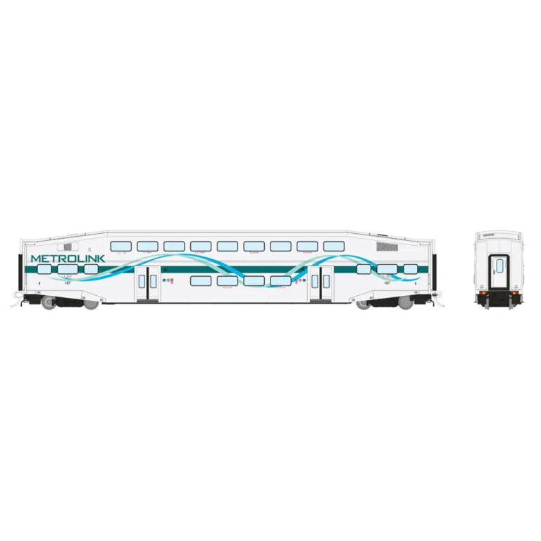 Rapido HO BiLevel Commuter Coach Metrolink "Series III Coach, White ...