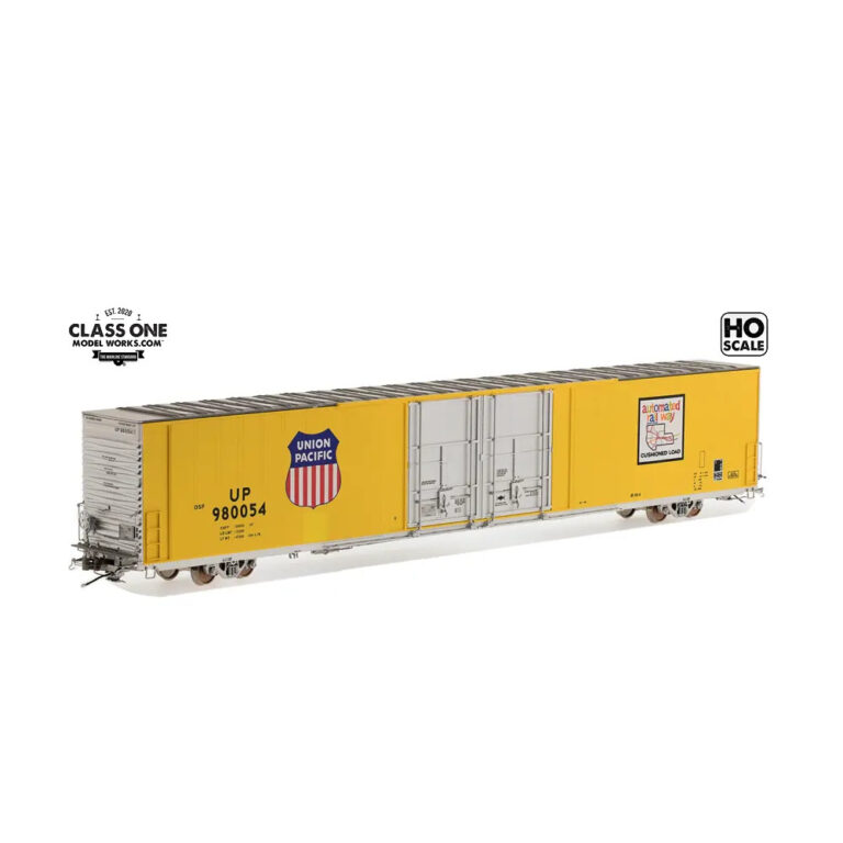 Class One Model Works HO 86' Thrall High Cube Box Car Union Pacific ...