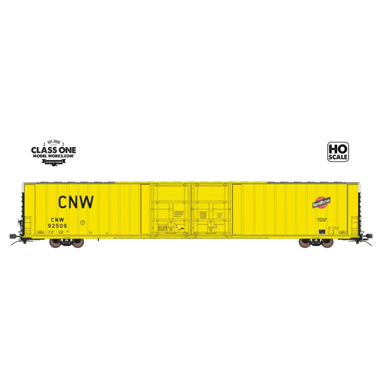 Class One Model Works HO 86' Thrall High Cube Box Car Chicago & North ...