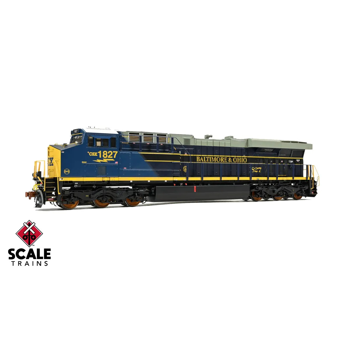 Scale Trains HO Rivet Counter ES44AH CSX "Baltimore & Ohio Heritage" w/ DCC & Sound 1827 ...