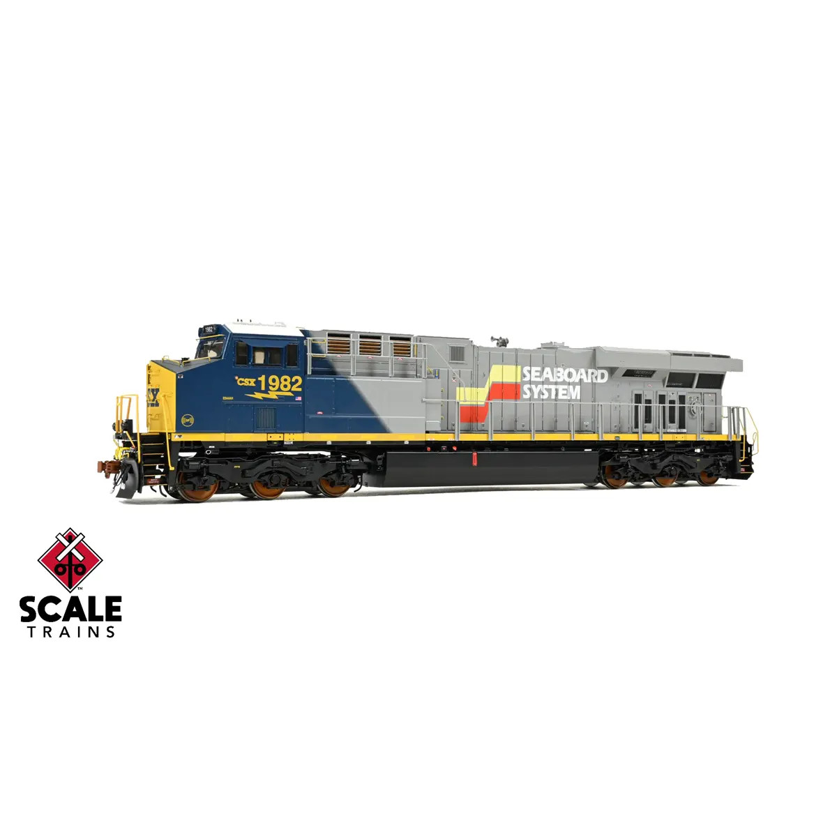 Scale Trains HO Rivet Counter ES44AH CSX "Seaboard System Heritage" w/ DCC & Sound 1982 - Spring ...